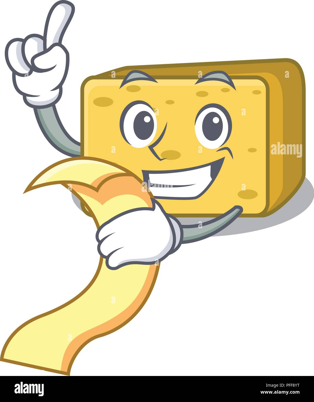 With menu gouda cheese pieces cartoon Stock Vector Image & Art - Alamy