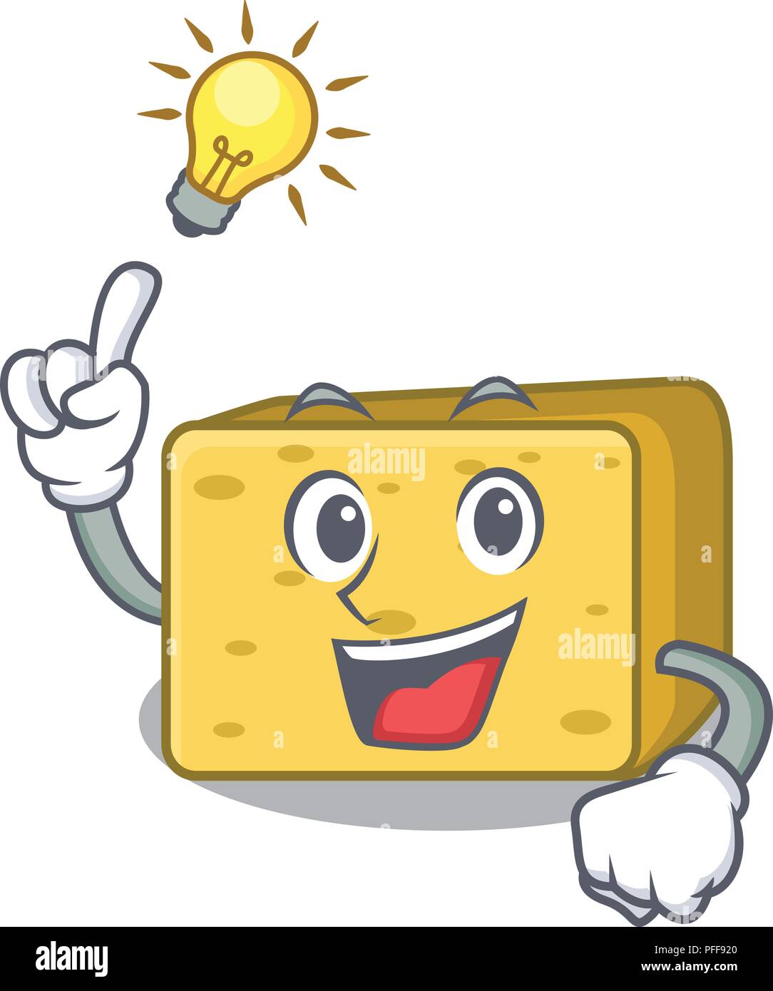 Have an idea gouda cheese mascot cartoon Stock Vector Image & Art - Alamy