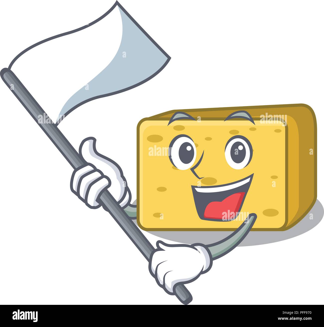 With flag gouda cheese mascot cartoon Stock Vector Image & Art - Alamy