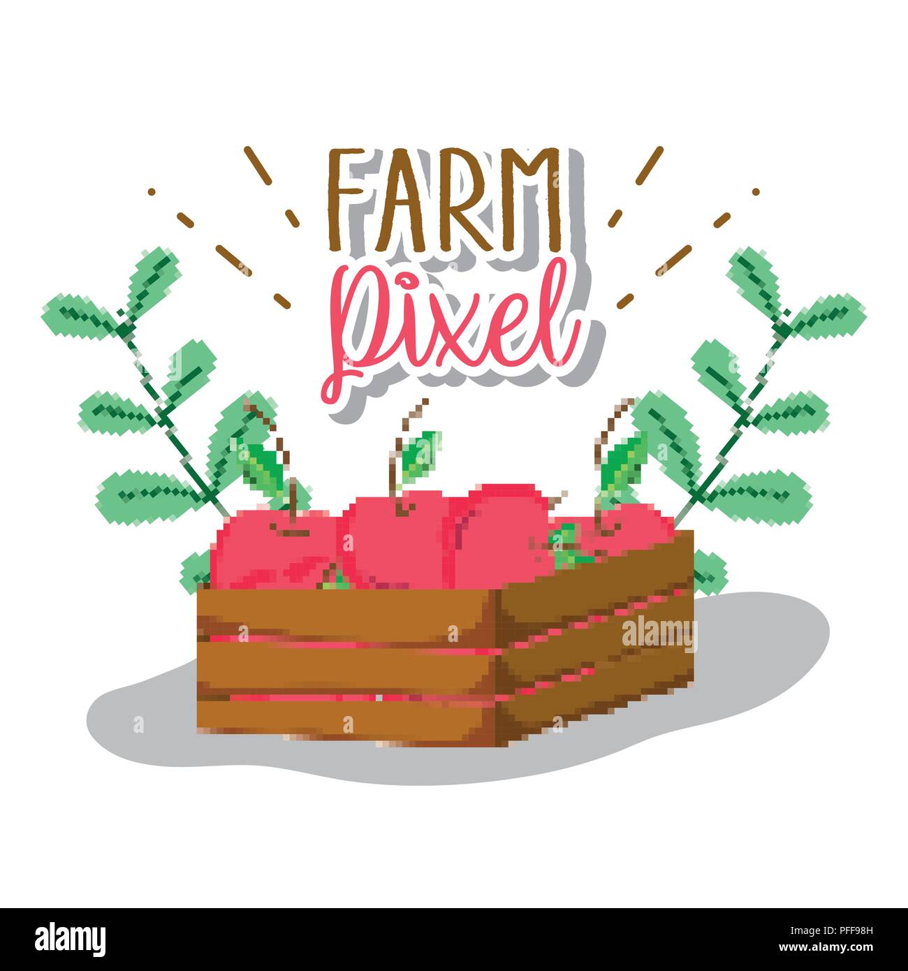 Farm pixel cartoons Stock Vector Image & Art - Alamy