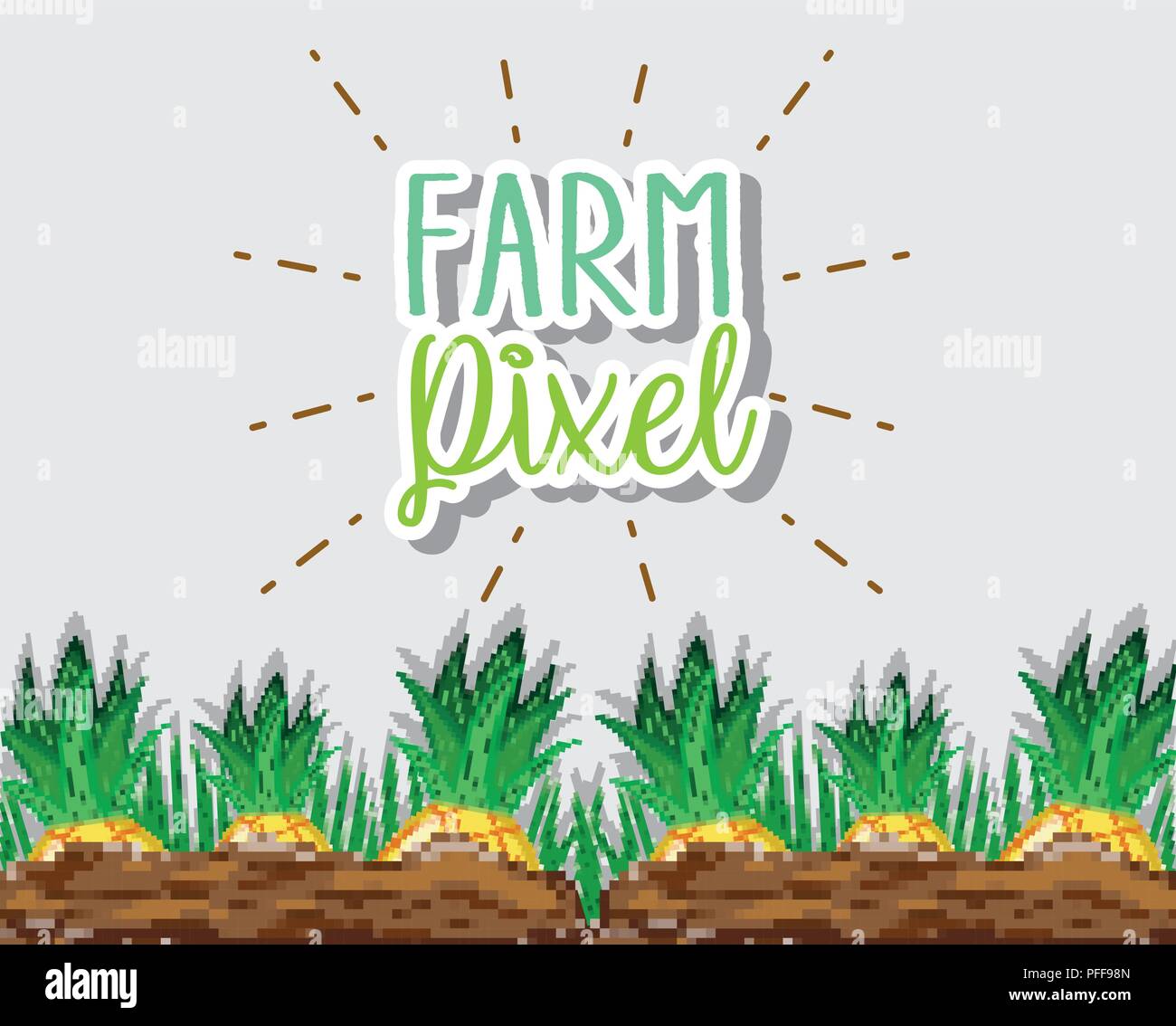 Farm pixel cartoons Stock Vector Image & Art - Alamy