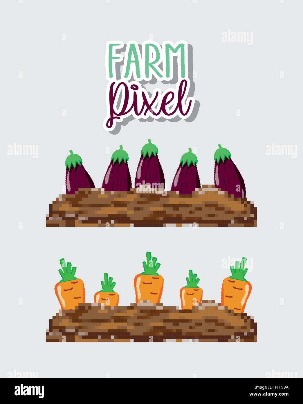 Farm pixel cartoons Stock Vector Image & Art - Alamy