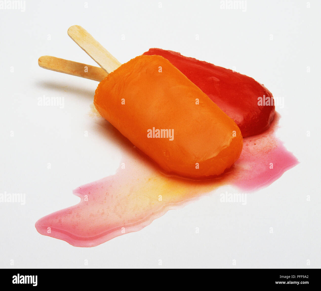 Melting ice lollies Stock Photo - Alamy