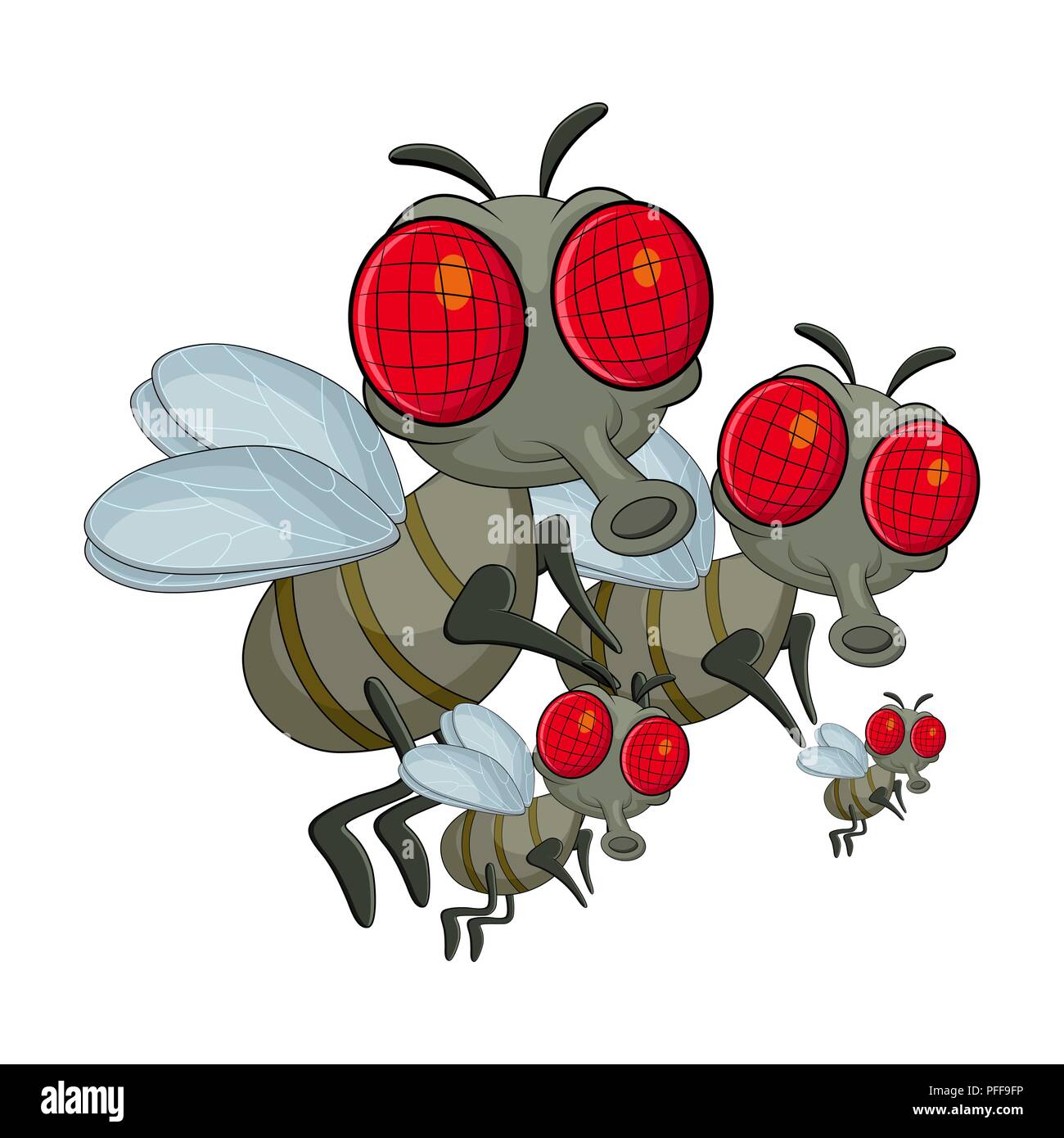 Cartoon illustration funny fly housefly hi-res stock photography and ...