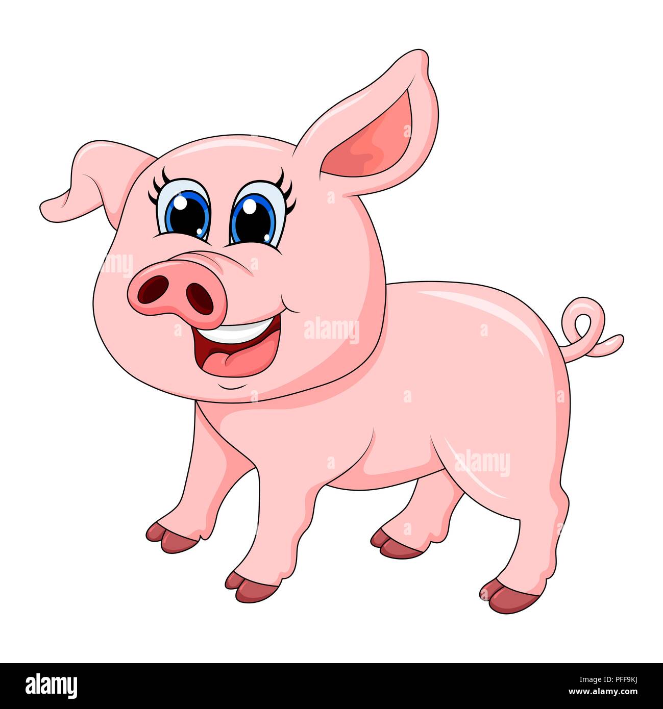 Pig cartoon hi-res stock photography and images - Alamy