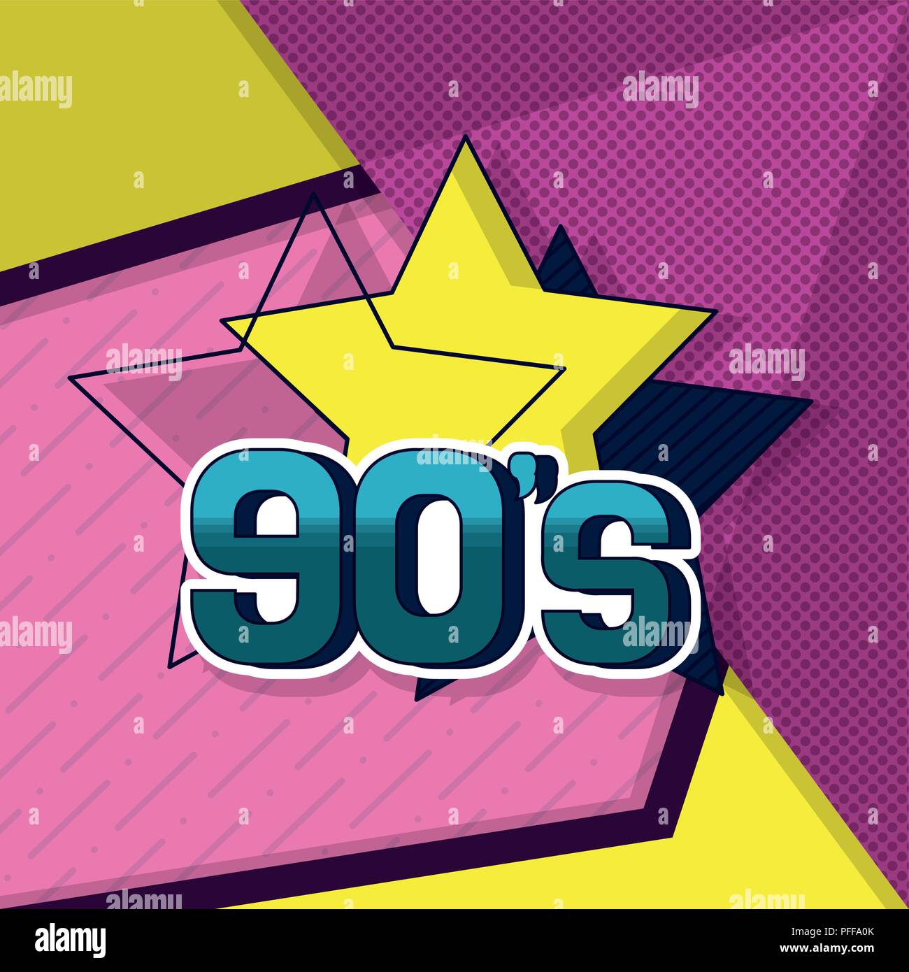 90s retro card design Stock Vector Image & Art - Alamy