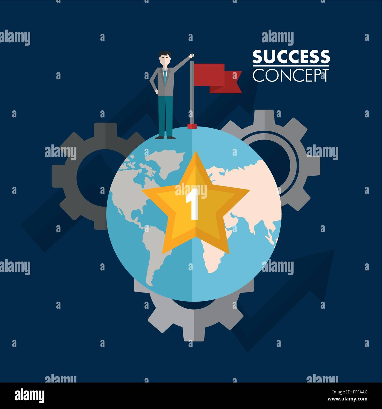 success concept winner card Stock Vector Image & Art - Alamy