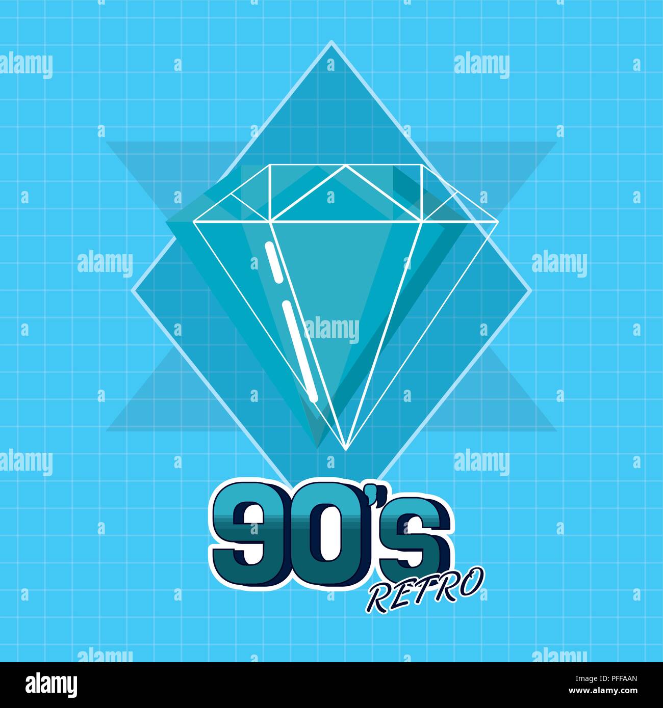 90s retro card design Stock Vector Image & Art - Alamy