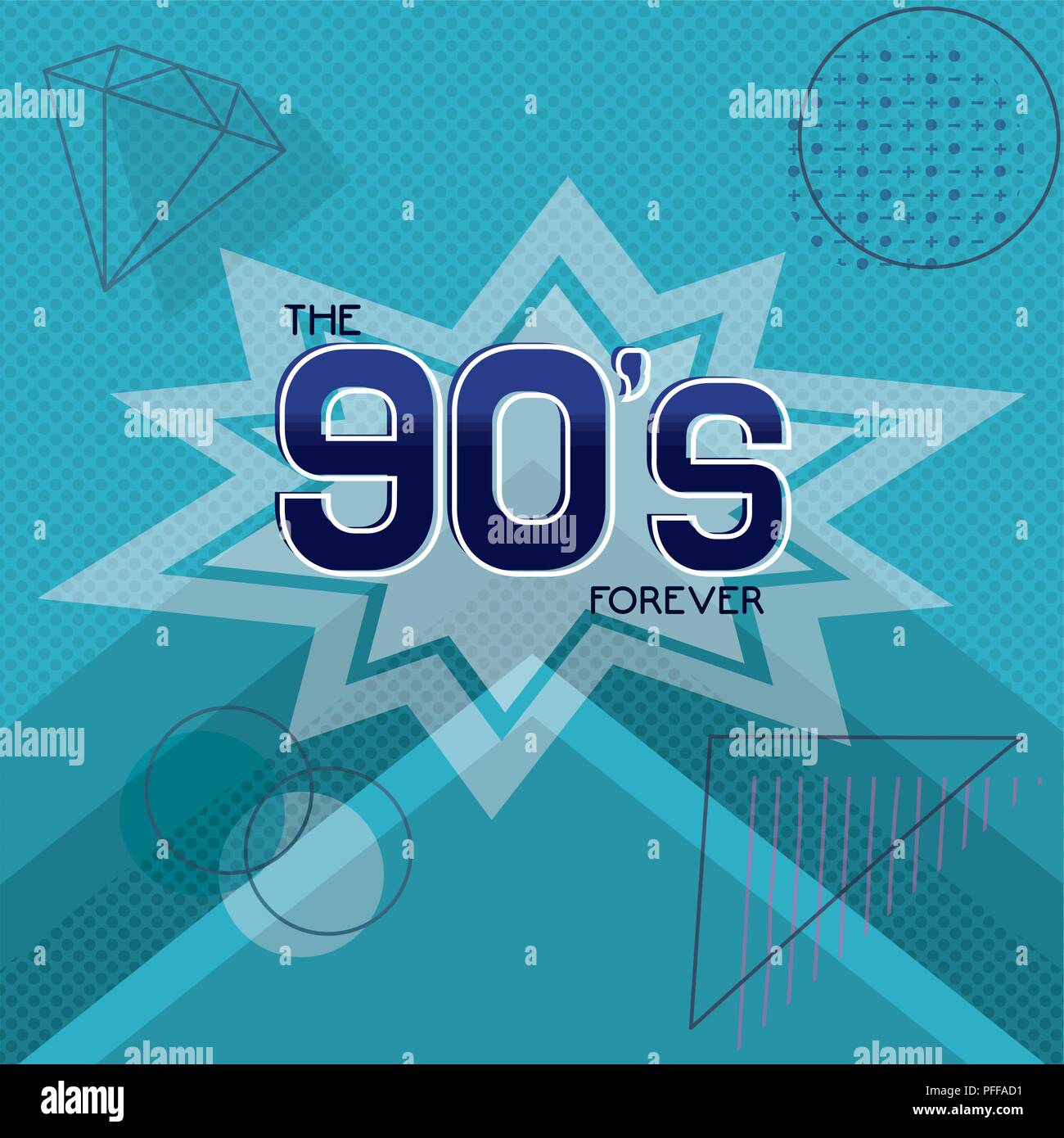 90s retro card design Stock Vector Image & Art - Alamy