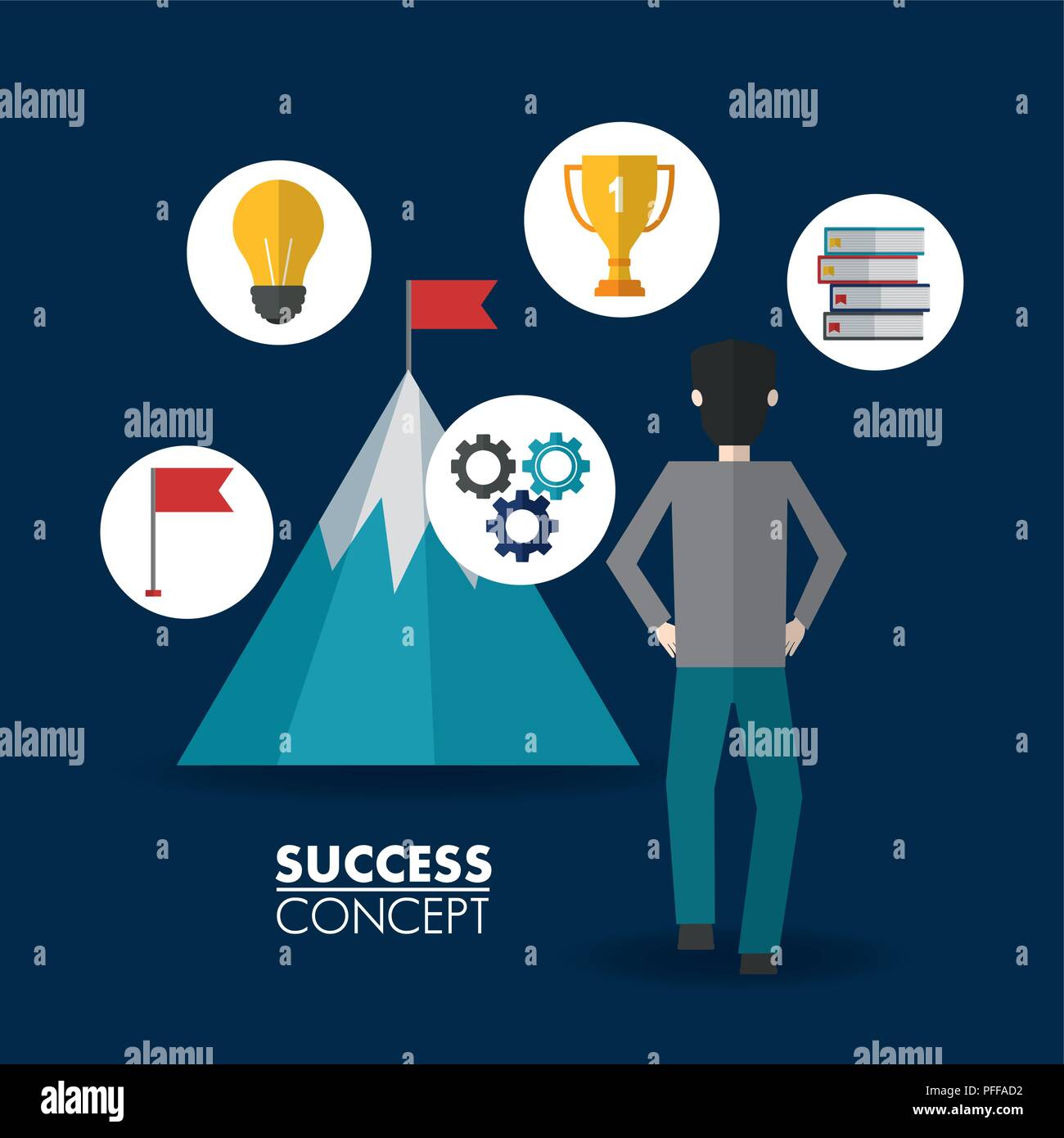success concept winner card Stock Vector Image & Art - Alamy