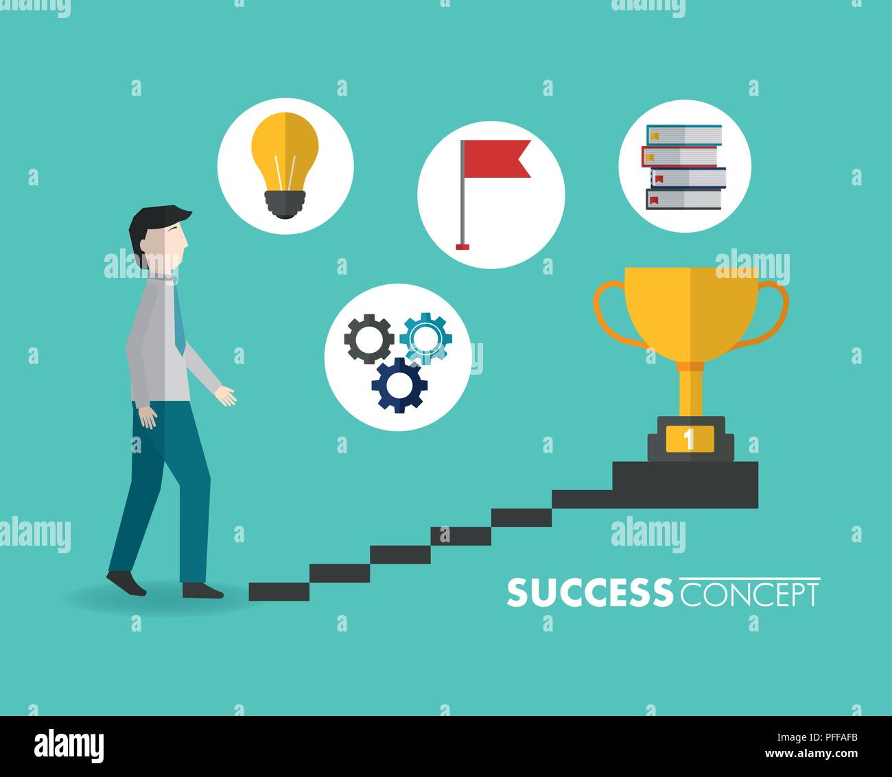 success concept winner card Stock Vector Image & Art - Alamy