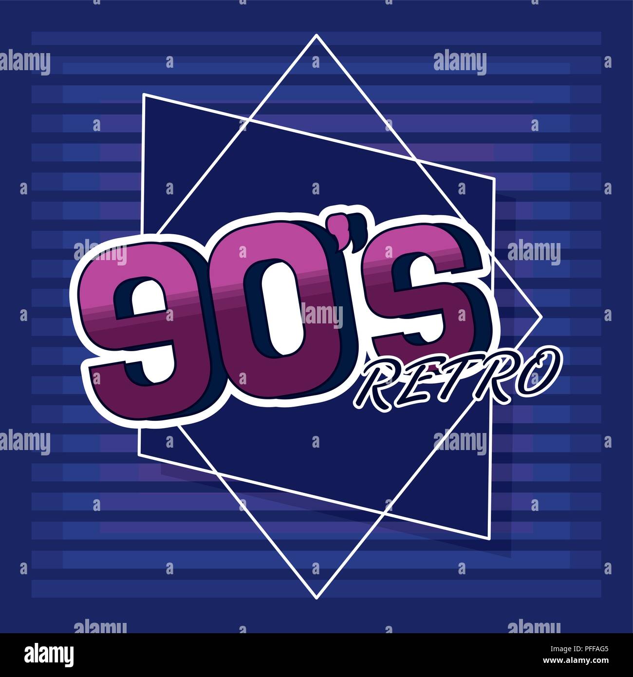 90s retro card design Stock Vector Image & Art - Alamy