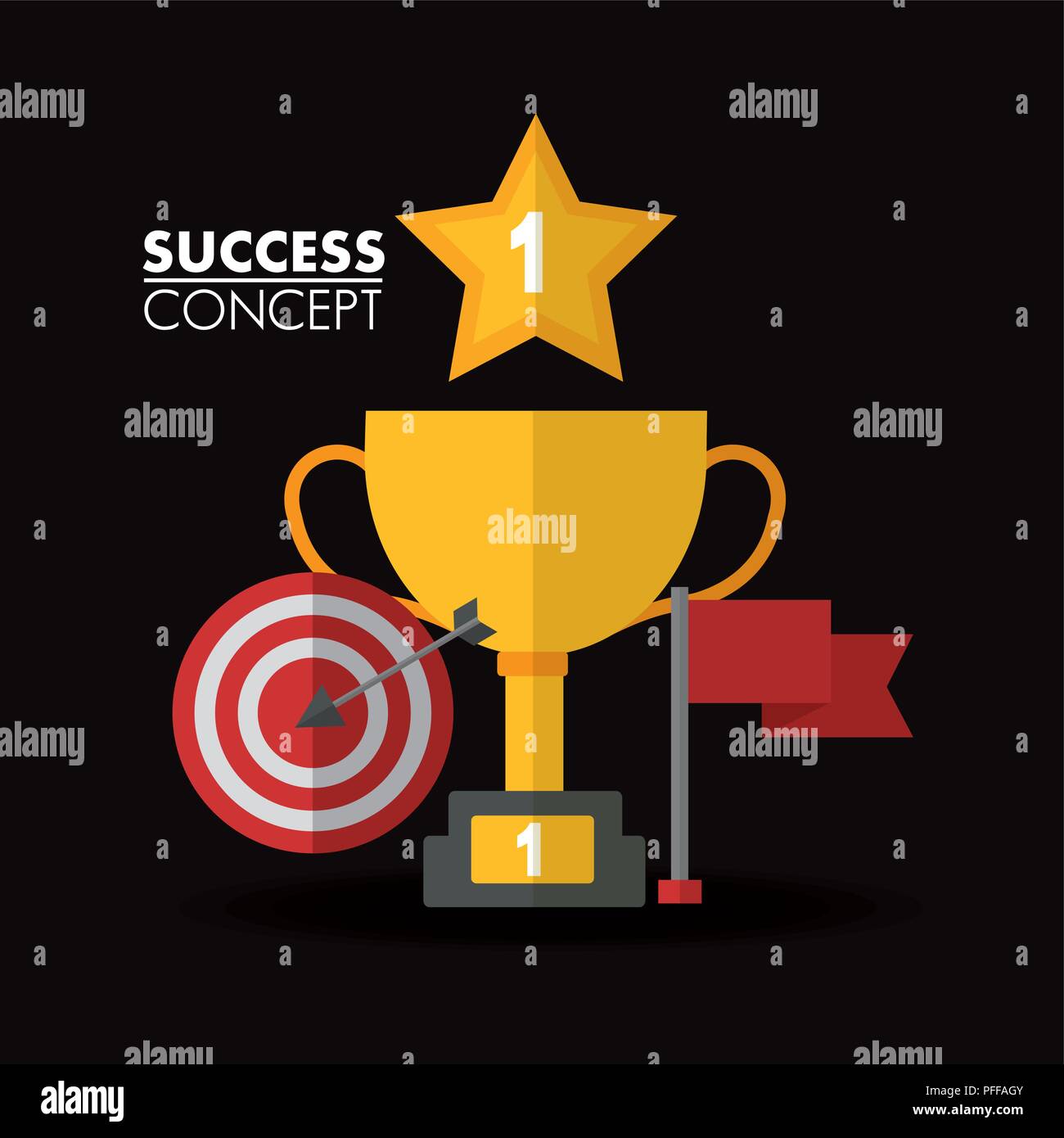 success concept winner card Stock Vector Image & Art - Alamy