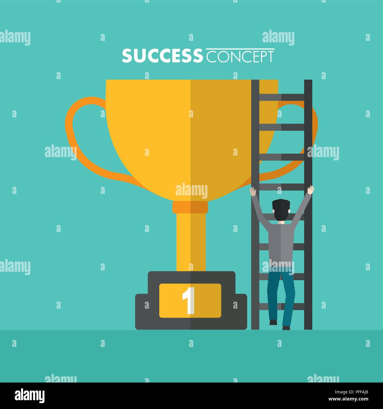 success concept winner card Stock Vector Image & Art - Alamy