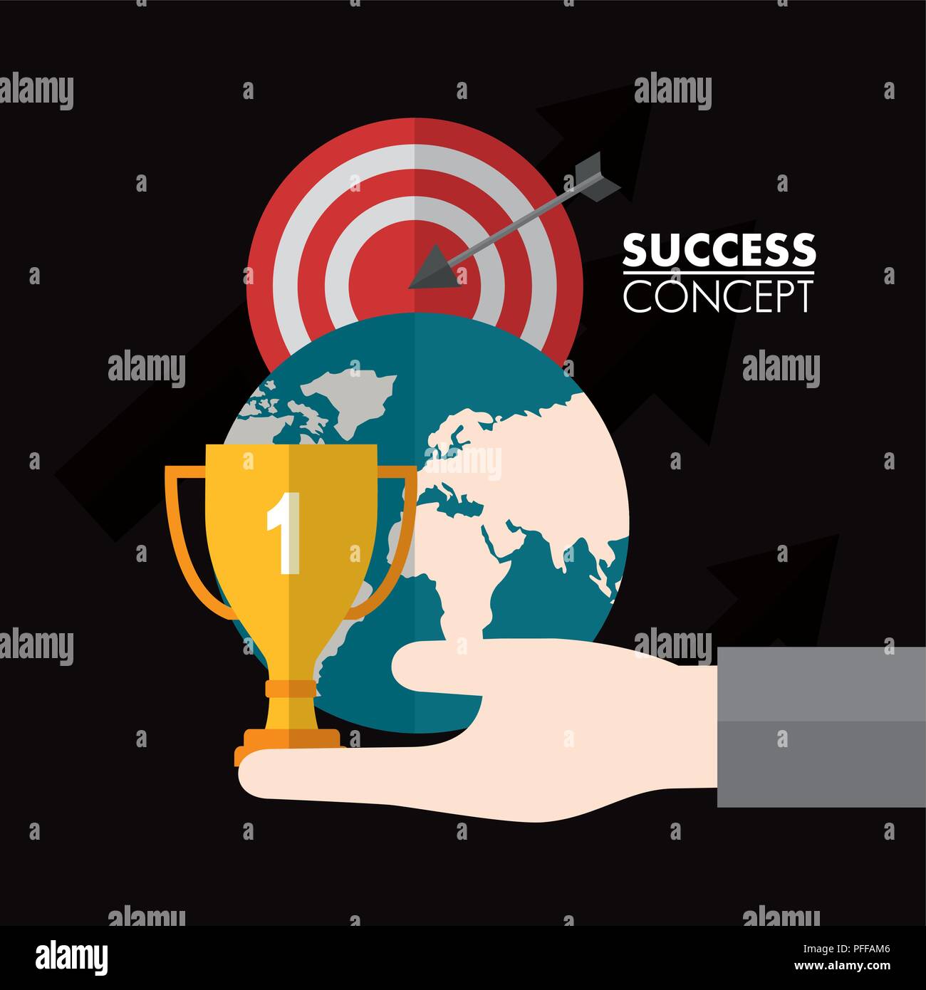 success concept winner card Stock Vector Image & Art - Alamy