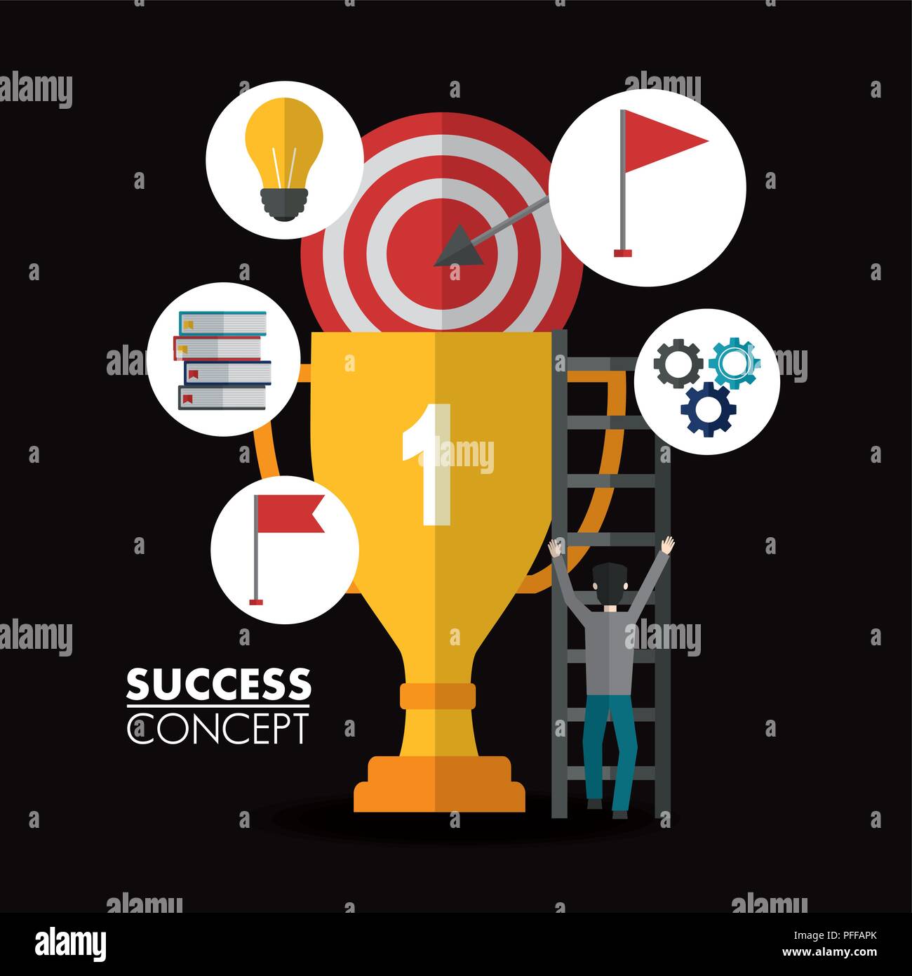 success concept winner card Stock Vector Image & Art - Alamy