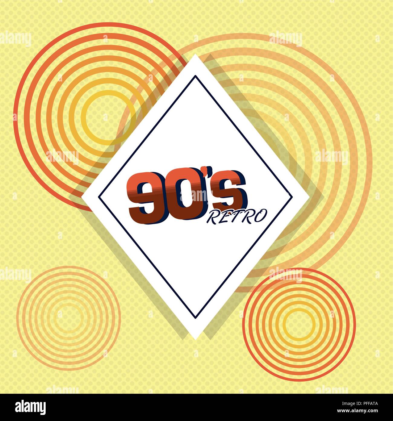 90s retro card design Stock Vector Image & Art - Alamy