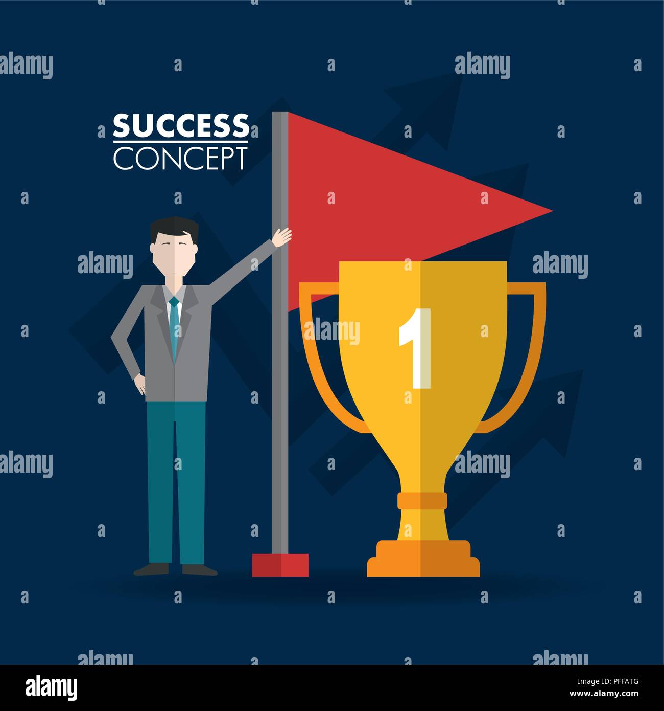 success concept winner card Stock Vector Image & Art - Alamy