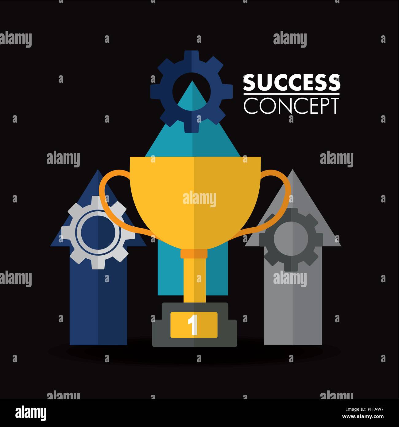 success concept winner card Stock Vector Image & Art - Alamy