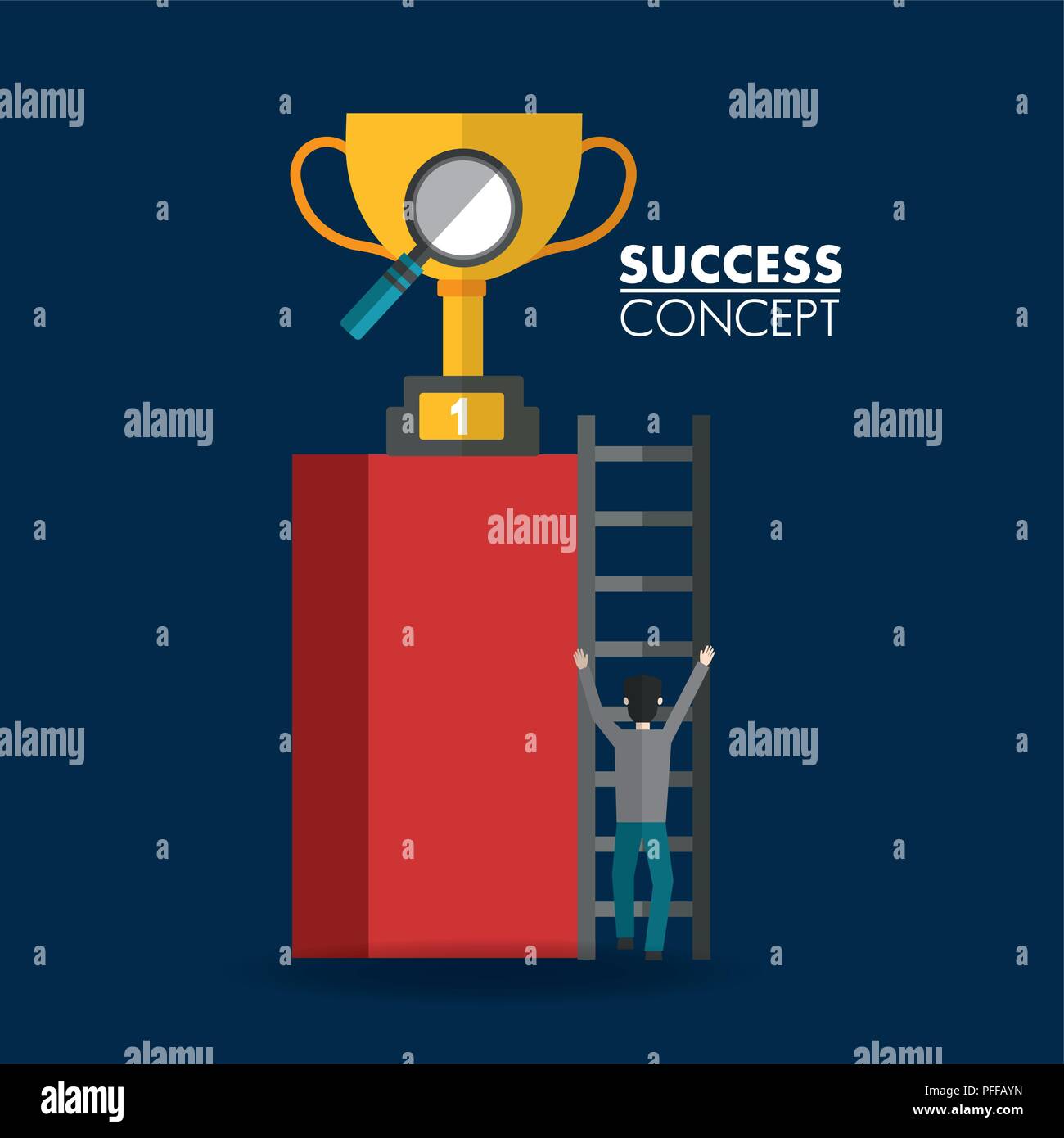 success concept winner card Stock Vector Image & Art - Alamy