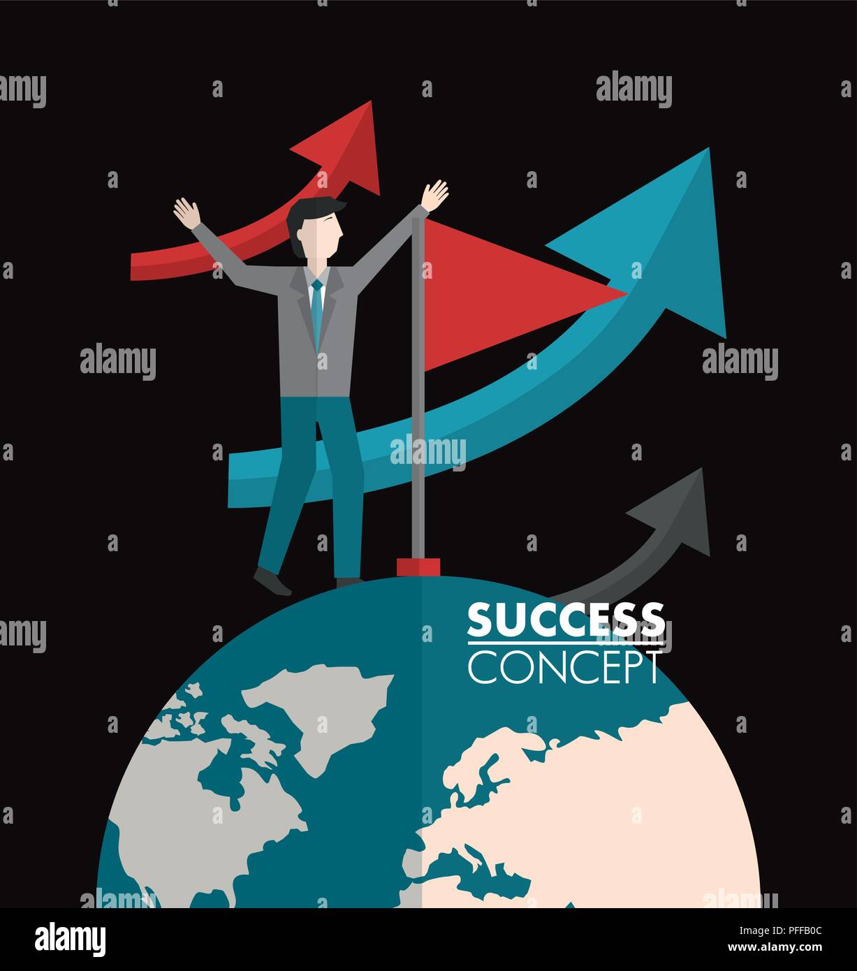 success concept winner card Stock Vector Image & Art - Alamy