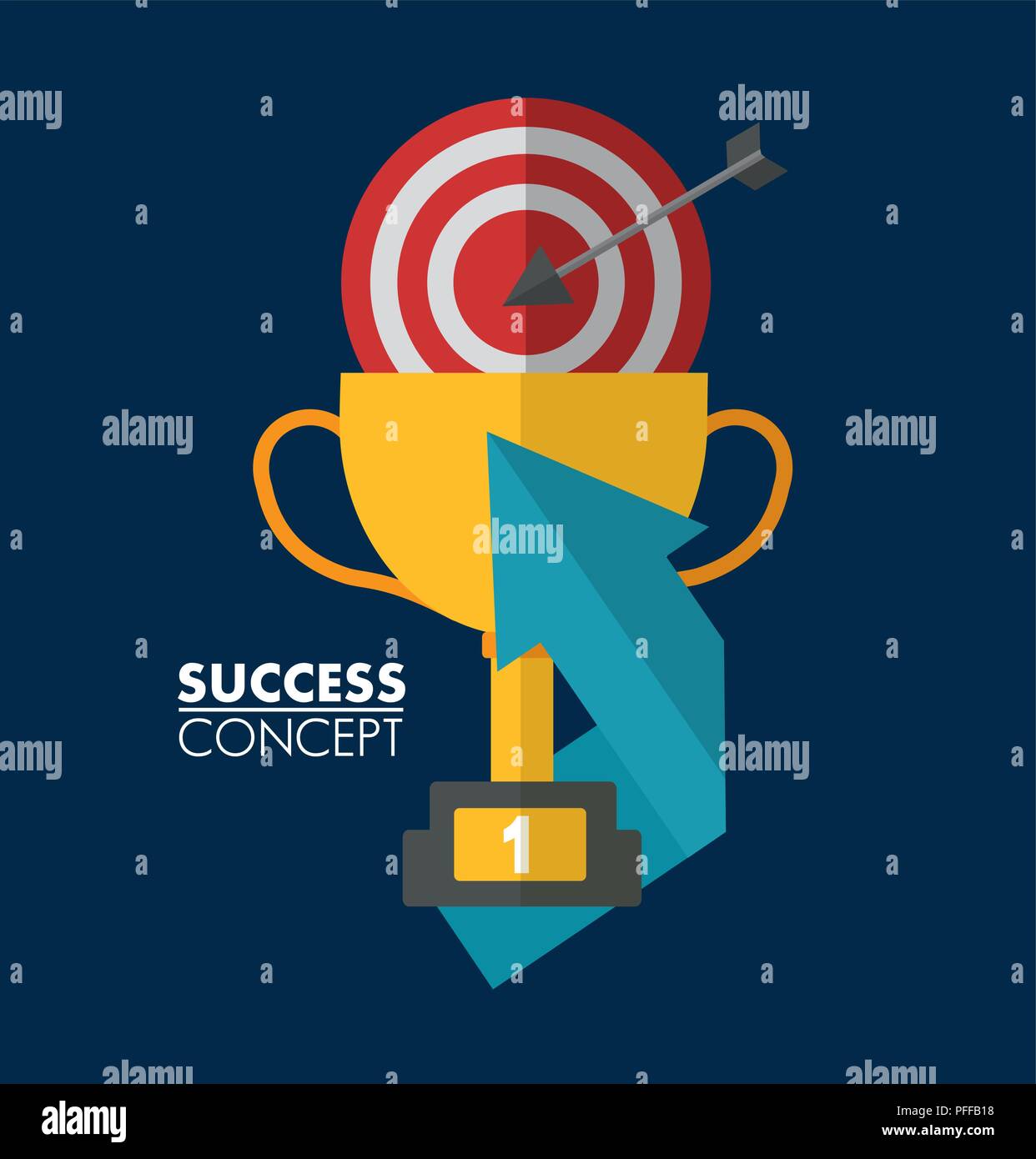 success concept winner card Stock Vector Image & Art - Alamy