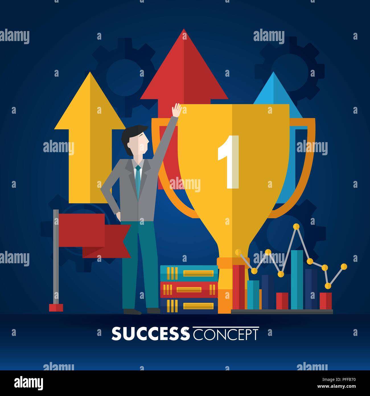 success concept card Stock Vector Image & Art - Alamy