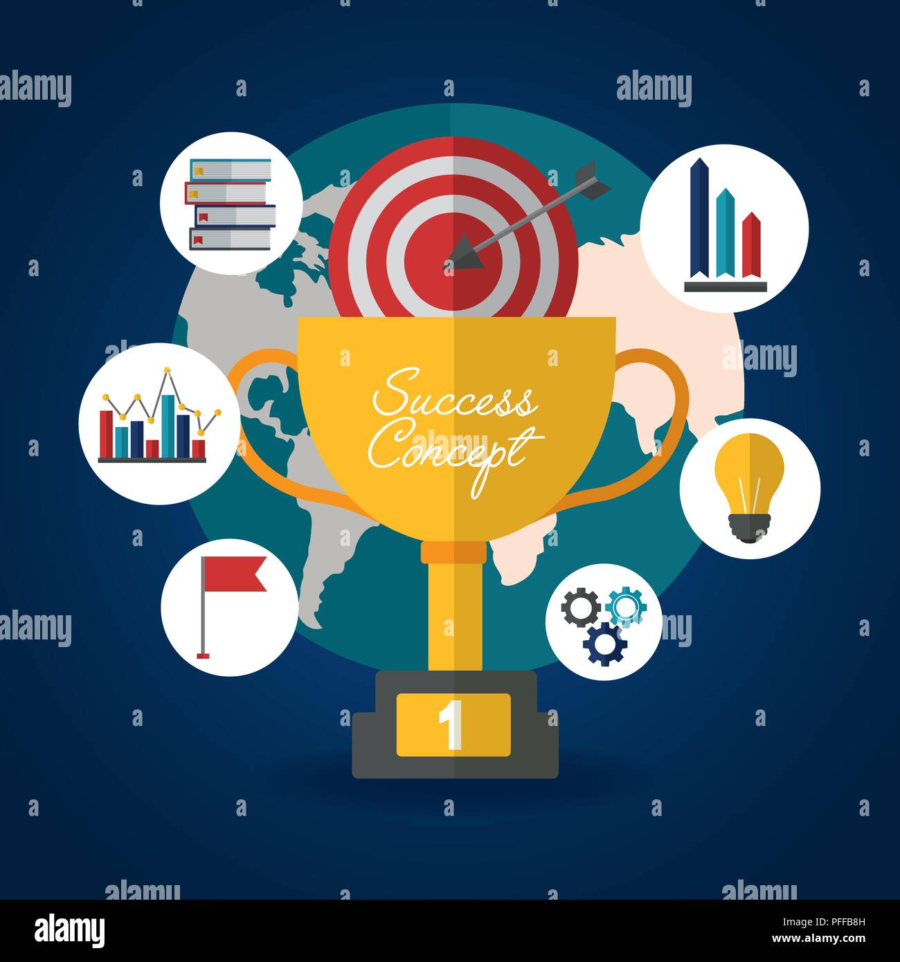 success concept card Stock Vector Image & Art - Alamy
