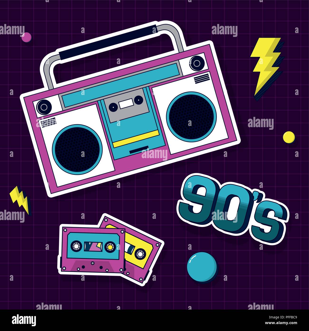 90s retro concept Stock Vector Image & Art - Alamy