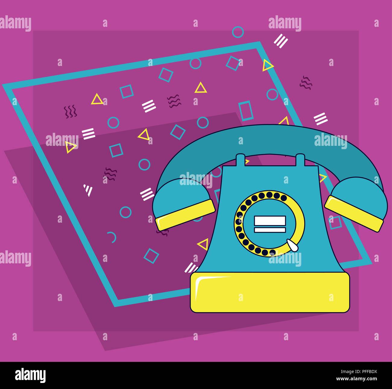 90s telephone Stock Vector Images - Alamy