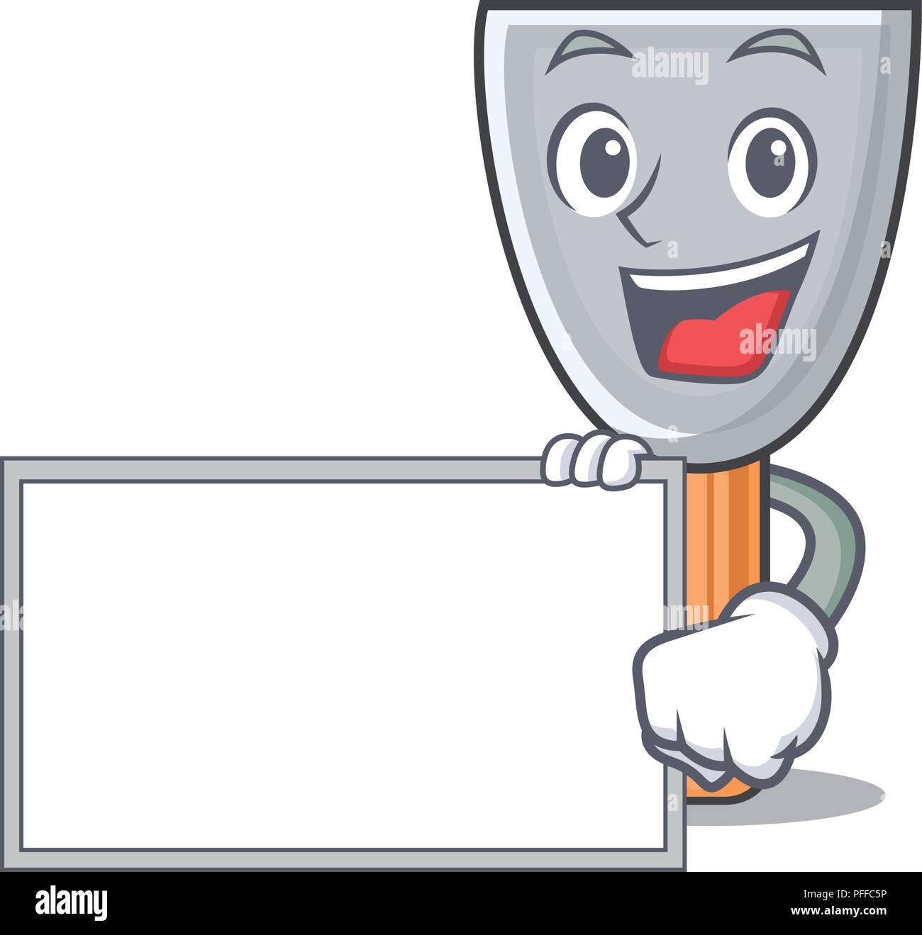 With board putty blade character cartoon Stock Vector Image & Art - Alamy