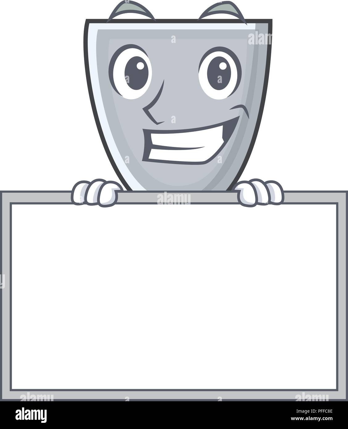 Grinning with board putty blade character cartoon Stock Vector Image ...