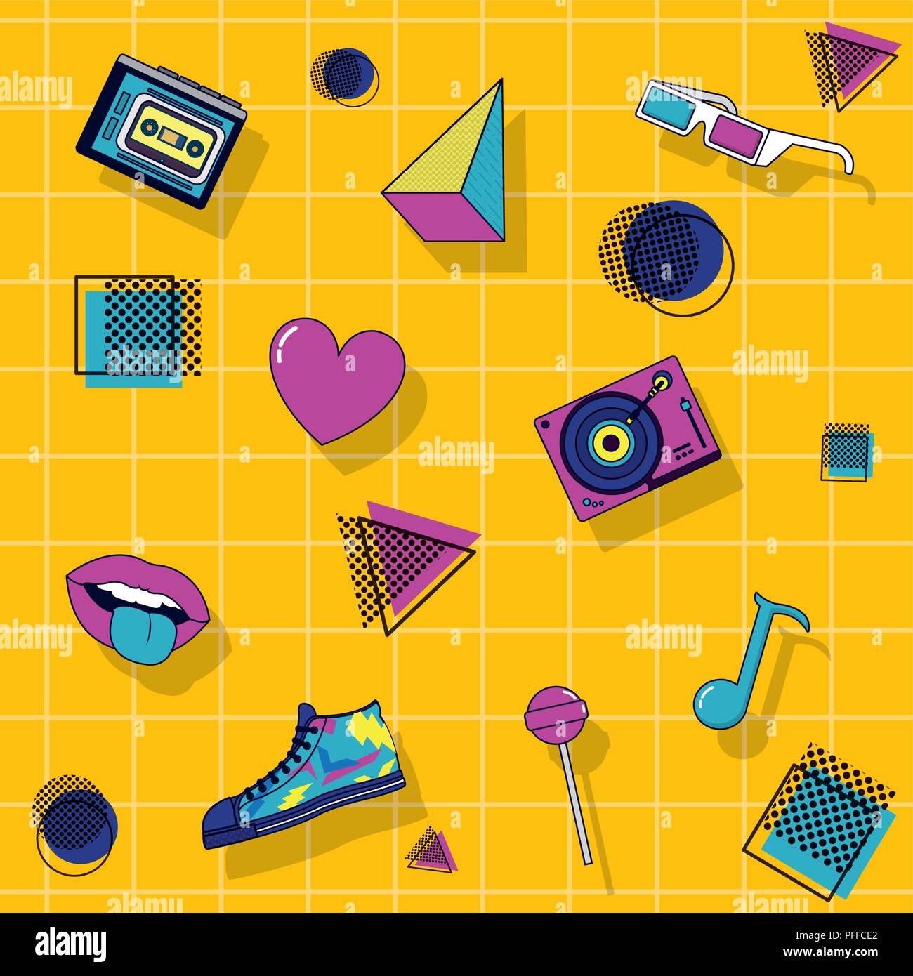 Pop art pattern background Stock Vector Image & Art - Alamy