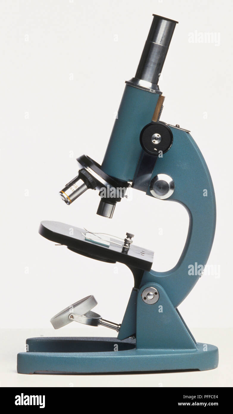 Microscope, side view Stock Photo - Alamy