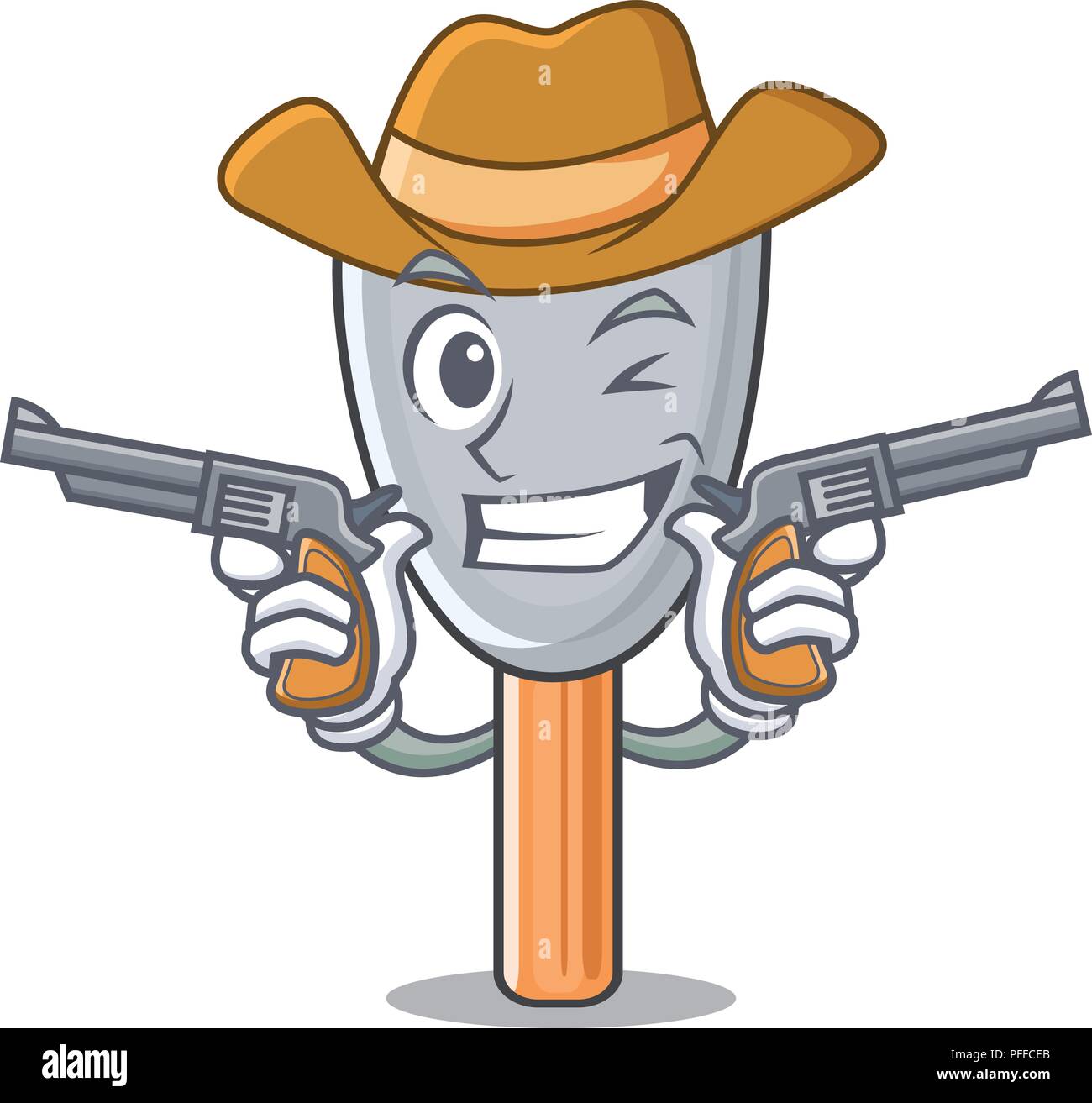 Cowboy putty blade character cartoon Stock Vector Image & Art - Alamy