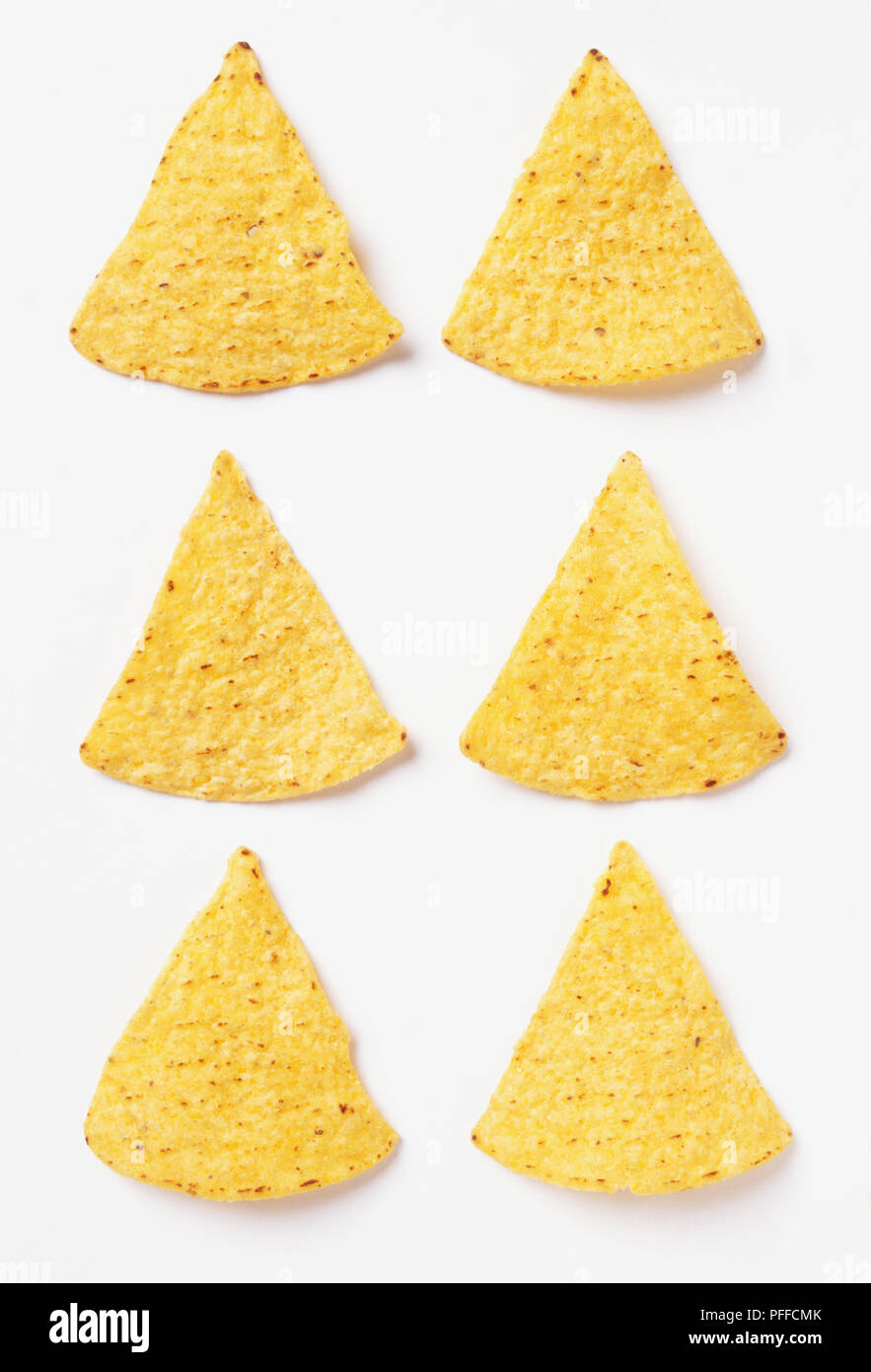 Six tortilla chips Stock Photo - Alamy