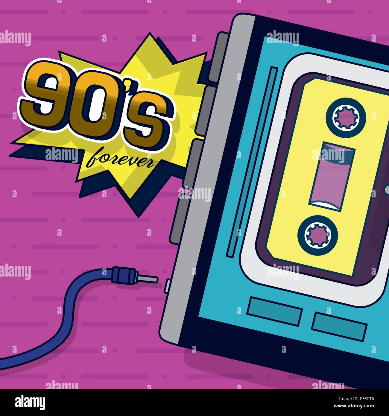 90s retro card design Stock Vector Image & Art - Alamy