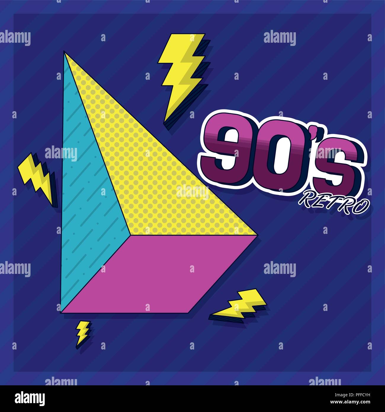 90s retro card design Stock Vector Image & Art - Alamy
