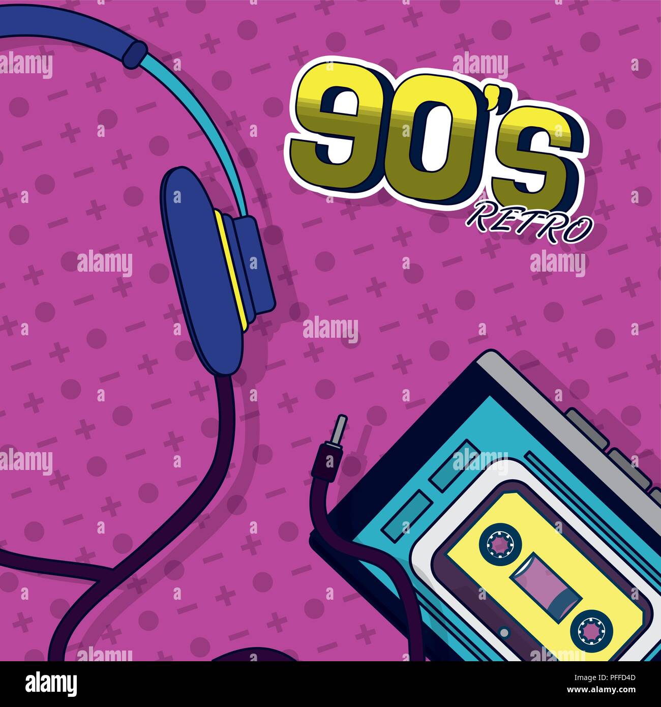 90s retro card design Stock Vector Image & Art - Alamy