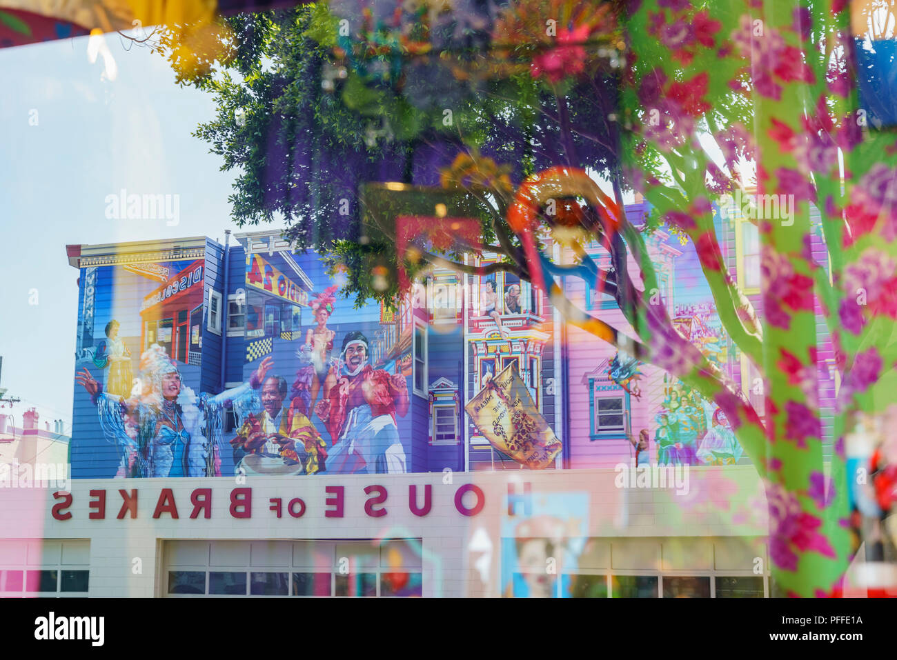 San Francisco, AUG 17: Morning view of the Beautiful and colorful ...