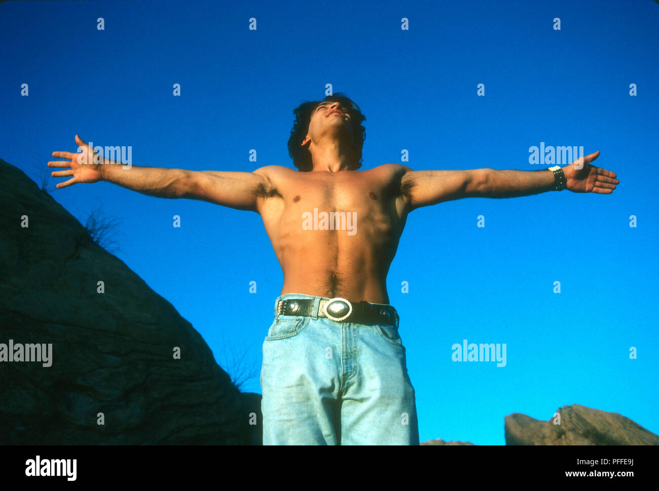 MOJAVE DESERT, CA - JULY 18: (EXCLUSIVE) Actor Johnathon Schaech poses ...