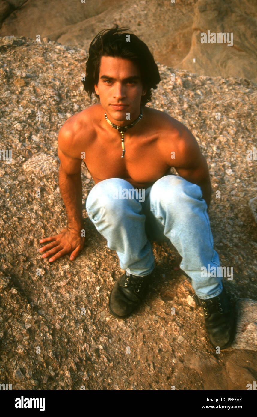 MOJAVE DESERT, CA - JULY 18: (EXCLUSIVE) Actor Johnathon Schaech poses ...