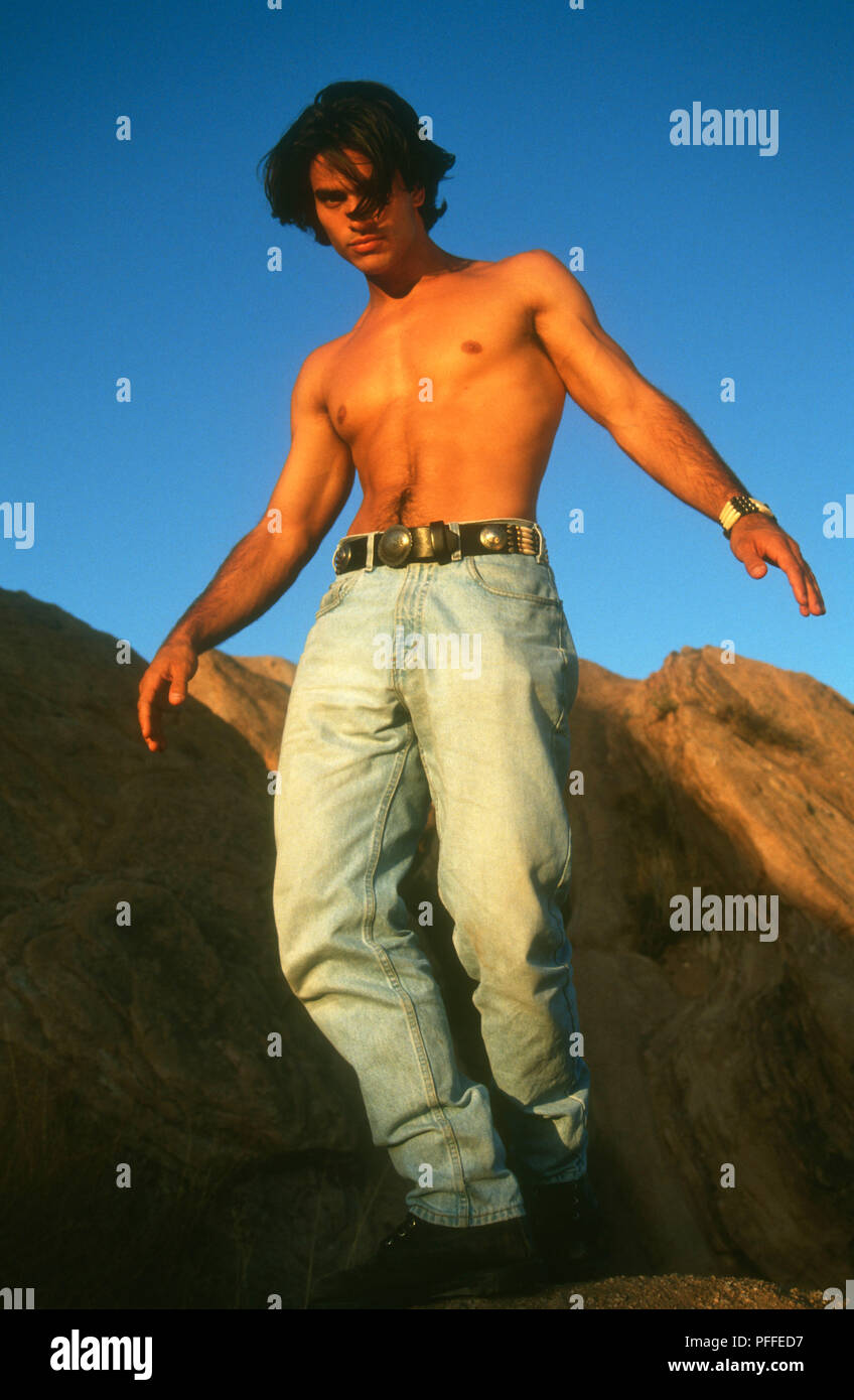 MOJAVE DESERT, CA - JULY 18: (EXCLUSIVE) Actor Johnathon Schaech poses ...