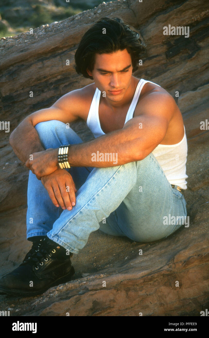 MOJAVE DESERT, CA - JULY 18: (EXCLUSIVE) Actor Johnathon Schaech poses ...
