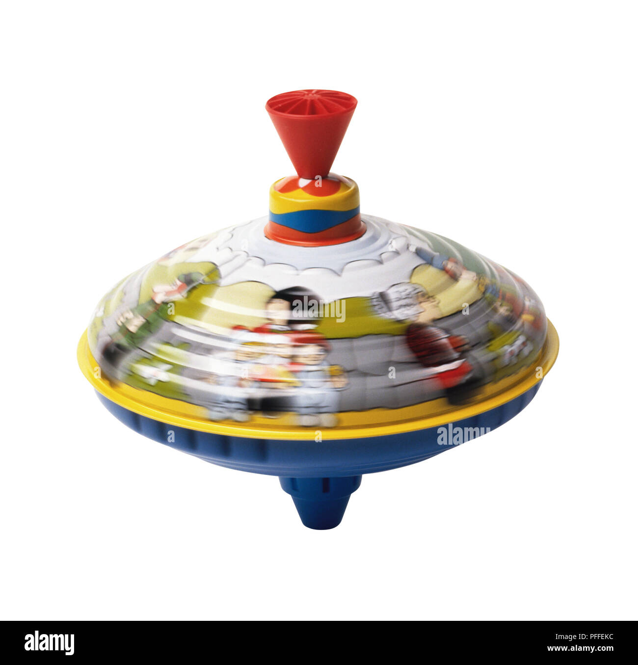 Spinning top in full motion Stock Photo - Alamy