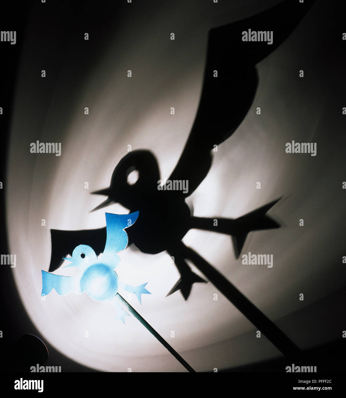 Large Cut-out Card Bird Shadow Stock Photo - Alamy