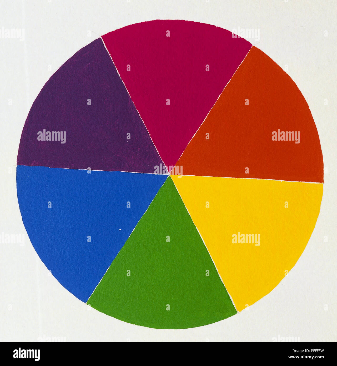 Artists colour wheel Stock Photo - Alamy