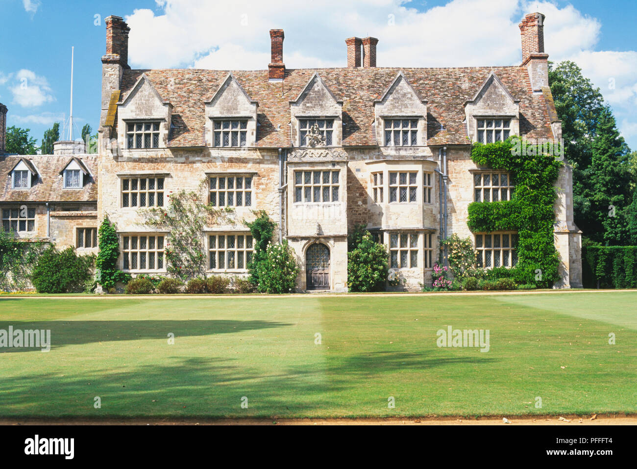 Great Britain, Southeast England, East Anglia, Facade of Anglesey Abbey ...