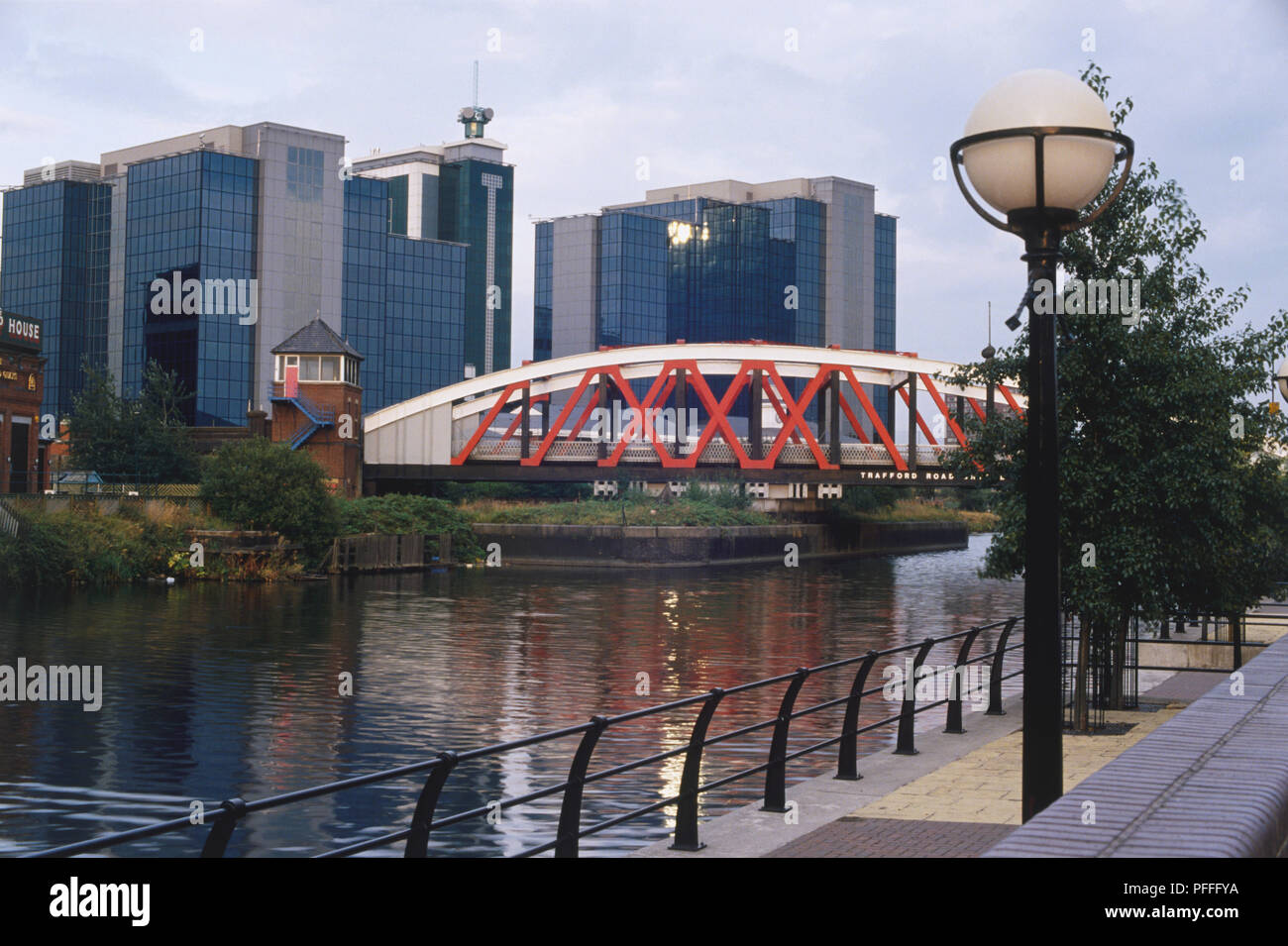 Great Britain, England, Manchester, Trafford Road Bridge, Manchester ...