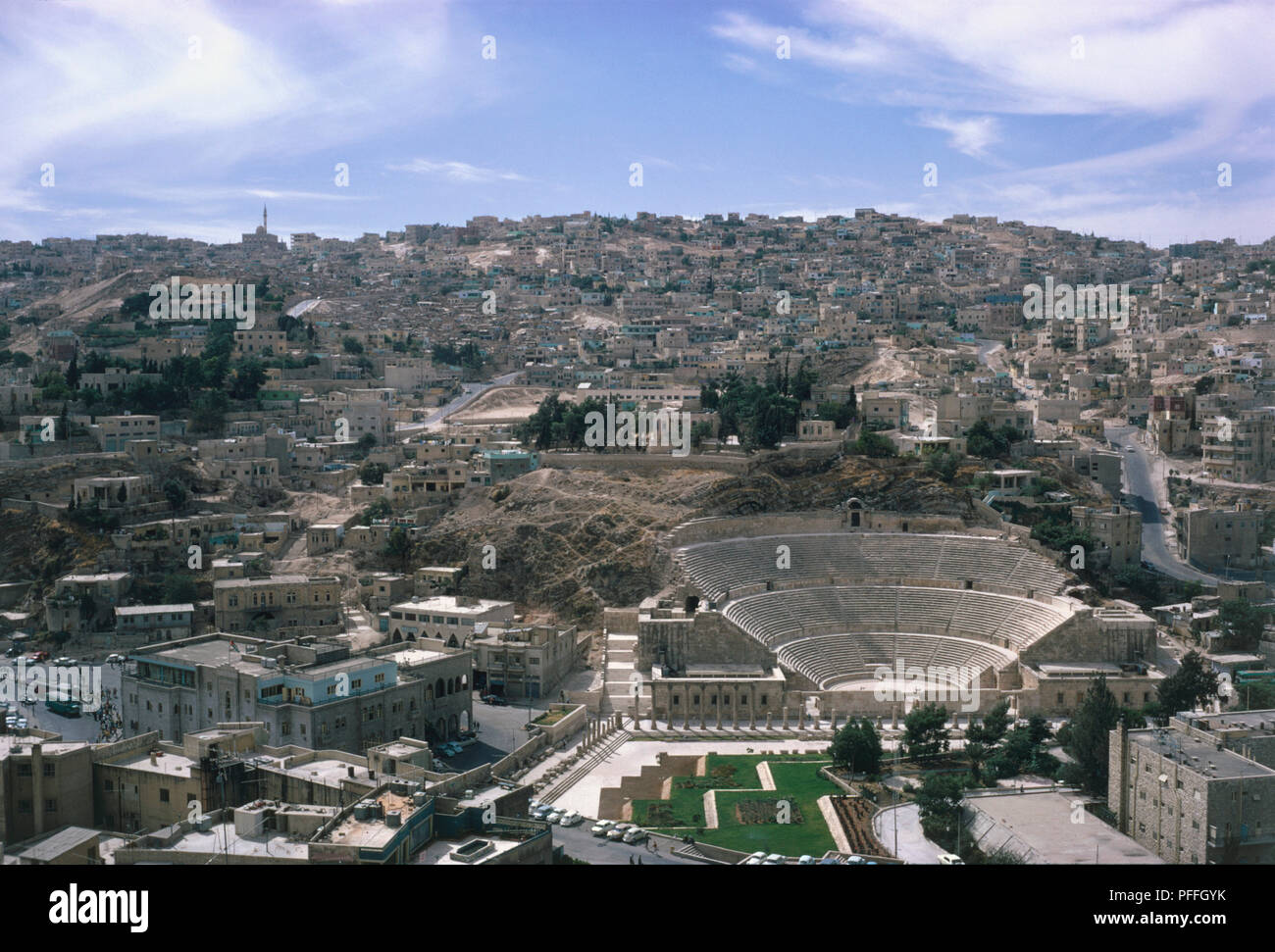 Jordan, Amman, Roman Amphitheatre built during the reign of Antonius ...